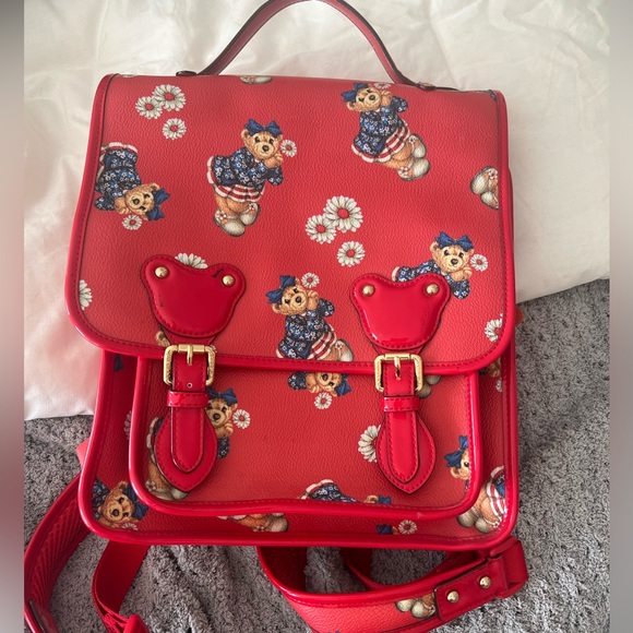 Teenie Weenie | Bags | Teenie Weenie Americana Bear Red Backpack Tablet ...